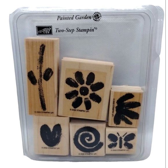 Stampin' Up! | Office | Stampin Up Painted Garden 6 Piece Rubber Stamp ...